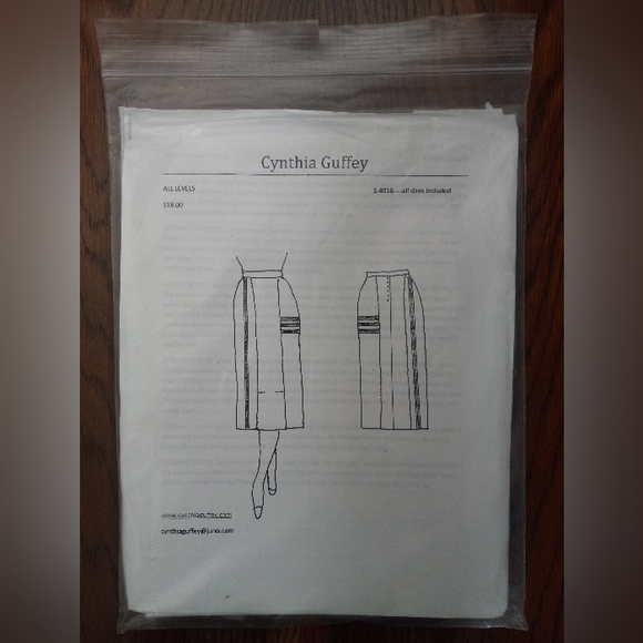 Cynthia Guffey | Other | Uncut Cynthia Guffey Skirt Sewing Pattern Sizes Waist 341 | Poshmark